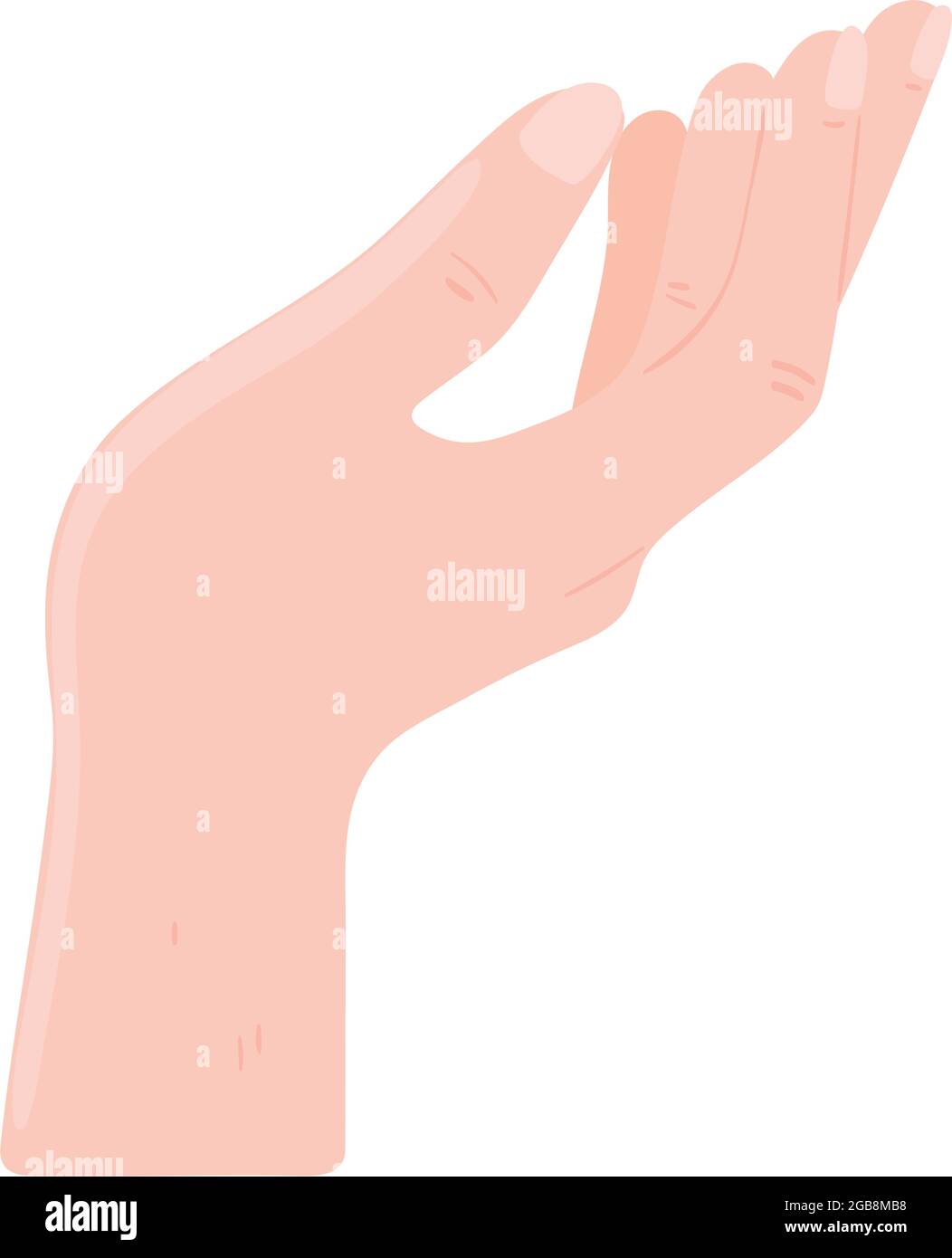 hand raised open Stock Vector Image & Art - Alamy