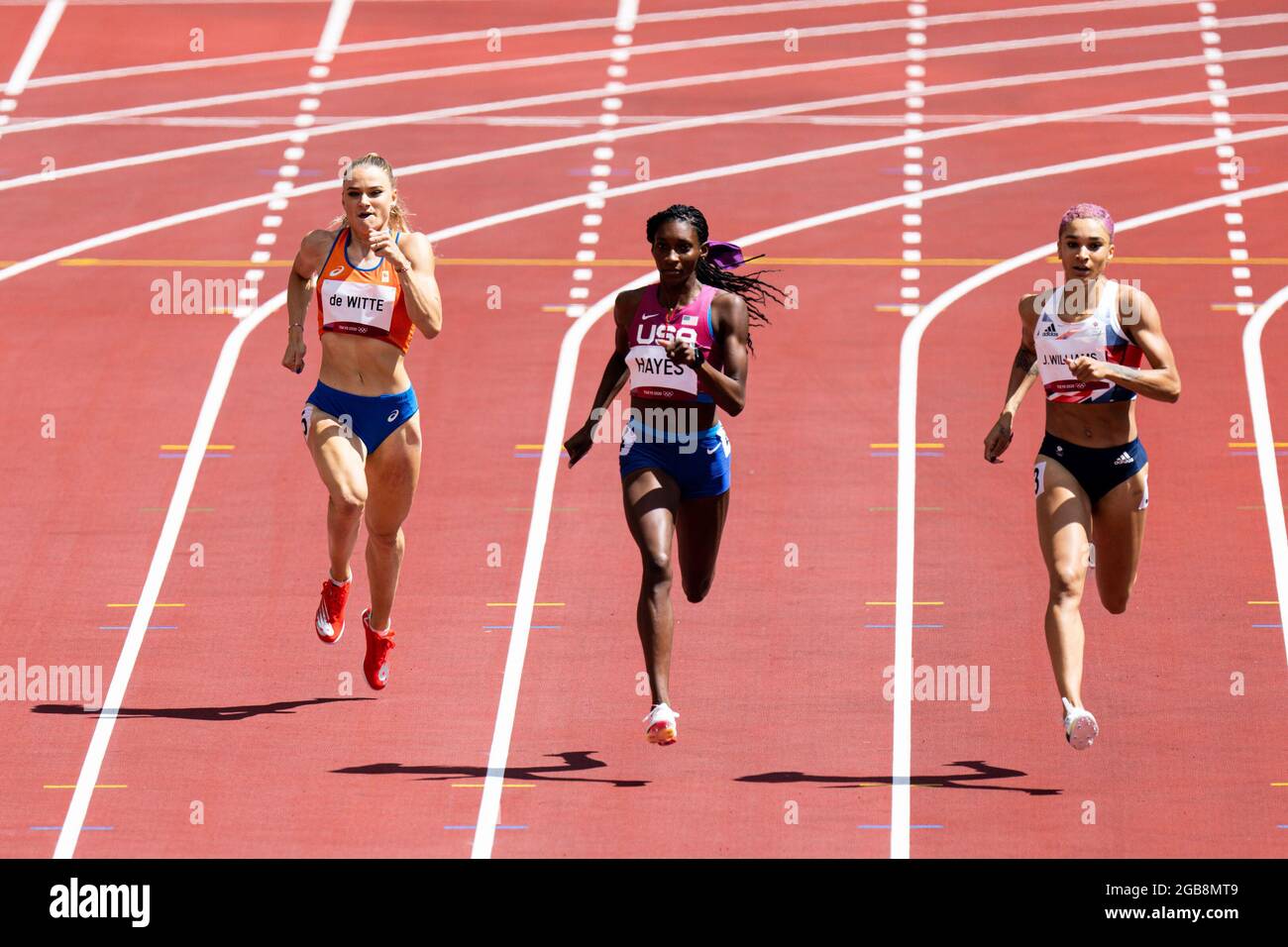 TOKYO, JAPAN - AUGUST 3: Lisanne de Witte of the Netherlands competing ...