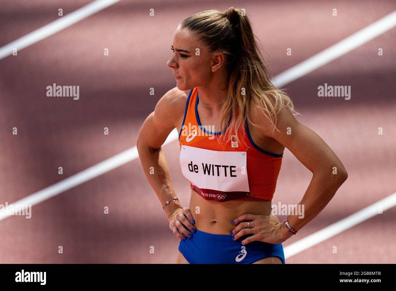 TOKYO, JAPAN - AUGUST 3: Lisanne de Witte of the Netherlands competing ...