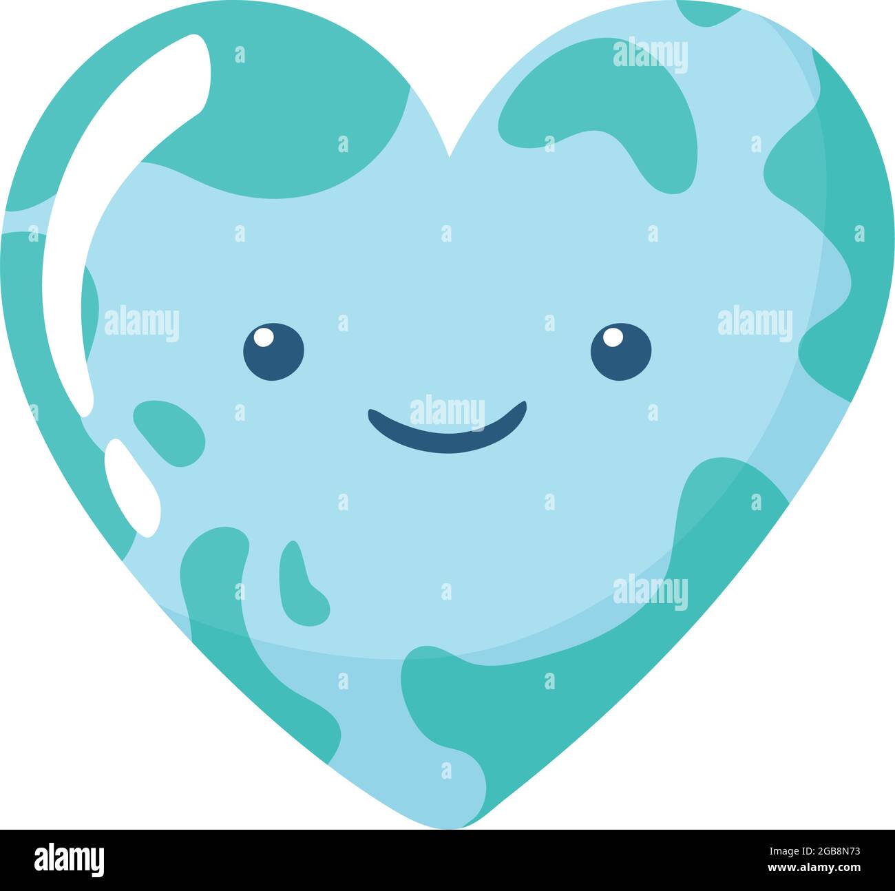 cute heart shaped planet Stock Vector Image & Art - Alamy
