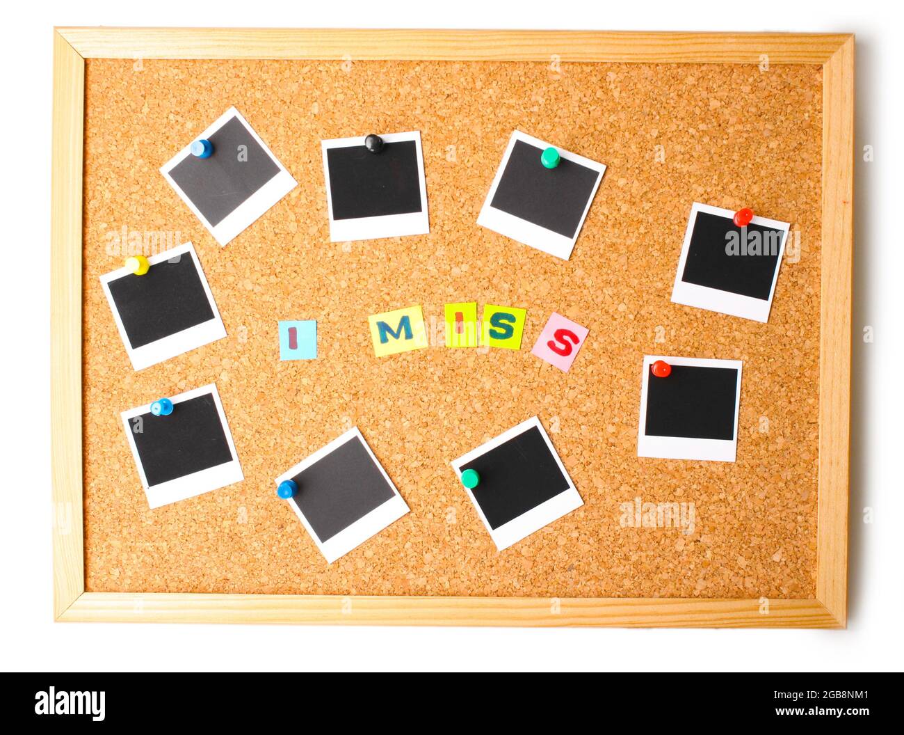 Cork board with notes Stock Photo - Alamy
