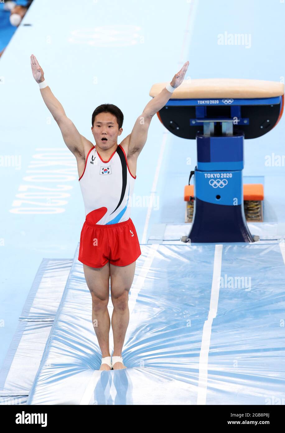 03rd Aug, 2021. S. Korean gymnast Shin Jea-hwan South Korean gymnast ...