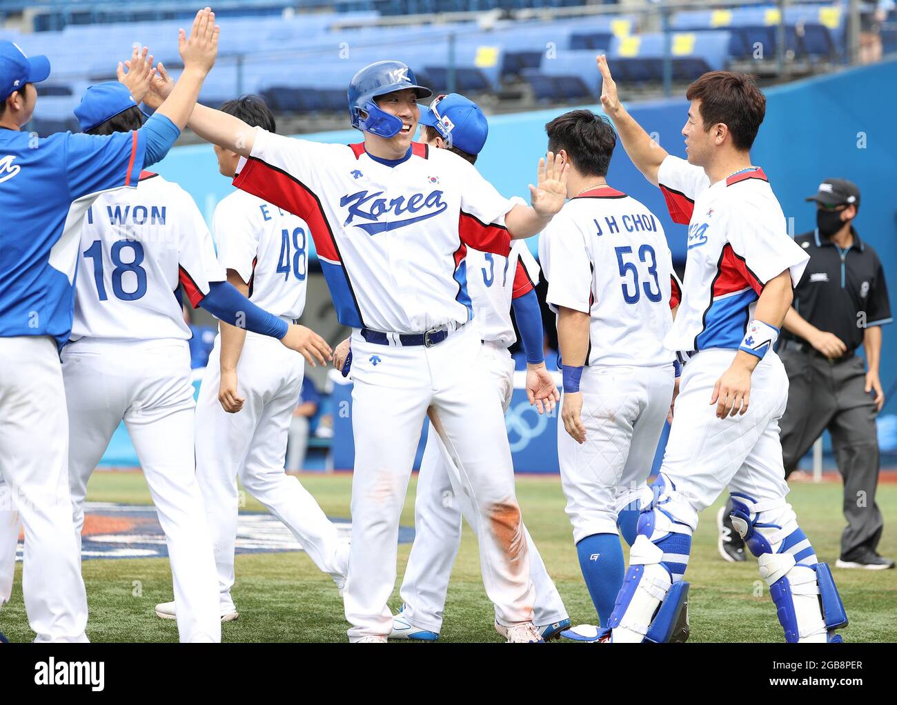 03rd Aug, 2021. S. Korea advances to baseball semifinals South Korean ...