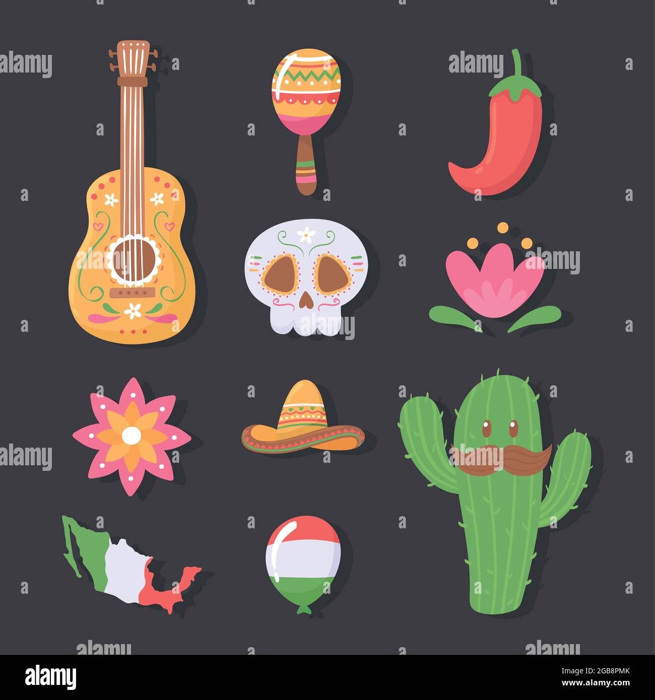 mexican traditional set Stock Vector Image & Art - Alamy