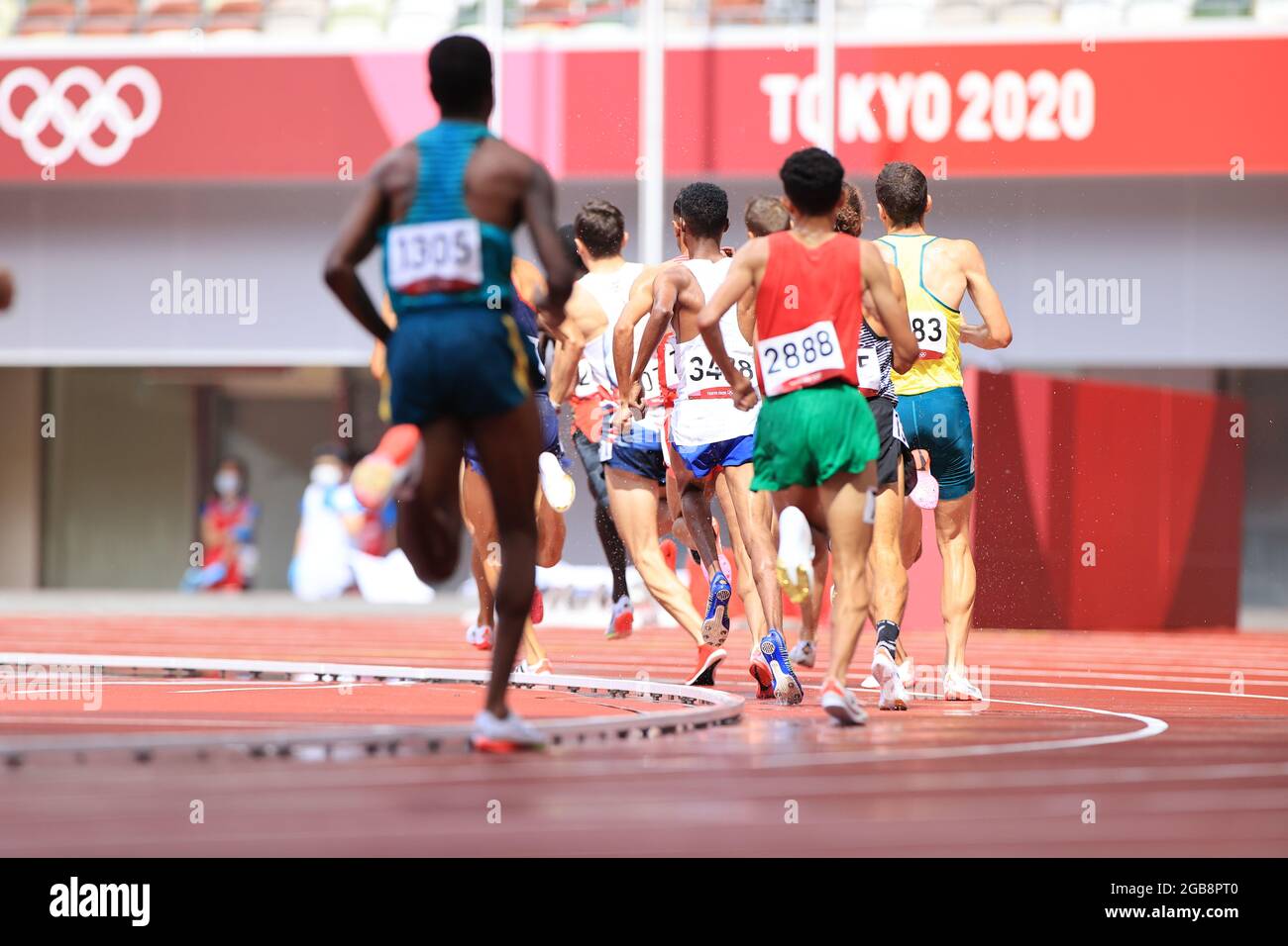 Tokyo, Japan. 3rd Aug, 2021. General view of athletes Athletics : Men's ...