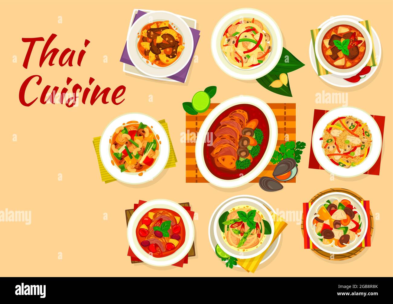 Plate noodle dish vegetable Stock Vector Images - Alamy