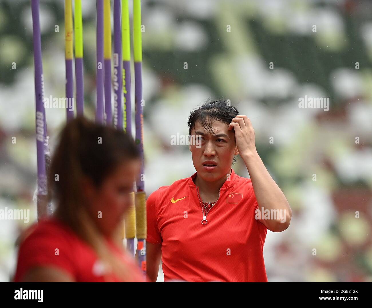 Tokyo, Japan. 3rd Aug, 2021. Lyu Huihui of China reacts before the ...