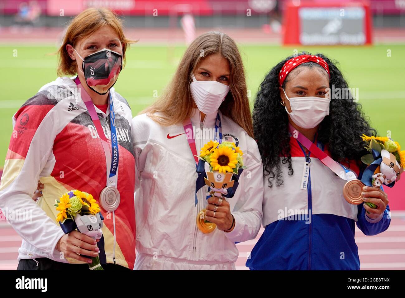 Tokyo, Japan. 03rd Aug, 2021. Athletics: Olympics, discus throw, women ...