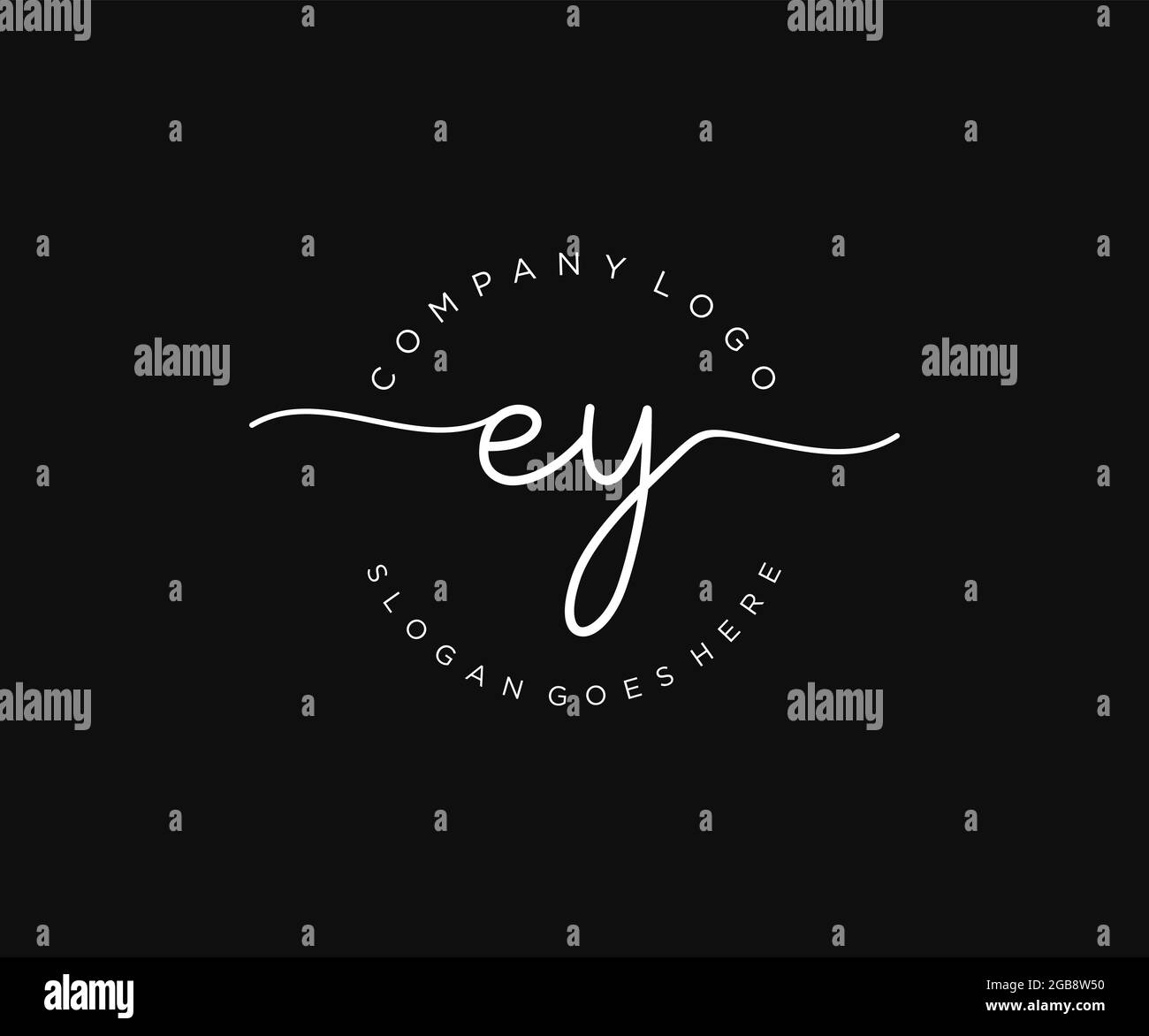 Ey initials logo hi-res stock photography and images - Alamy