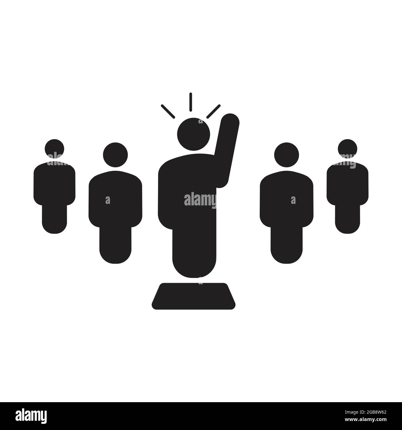 Leader icon vector for your web site design, logo, app, UI ...