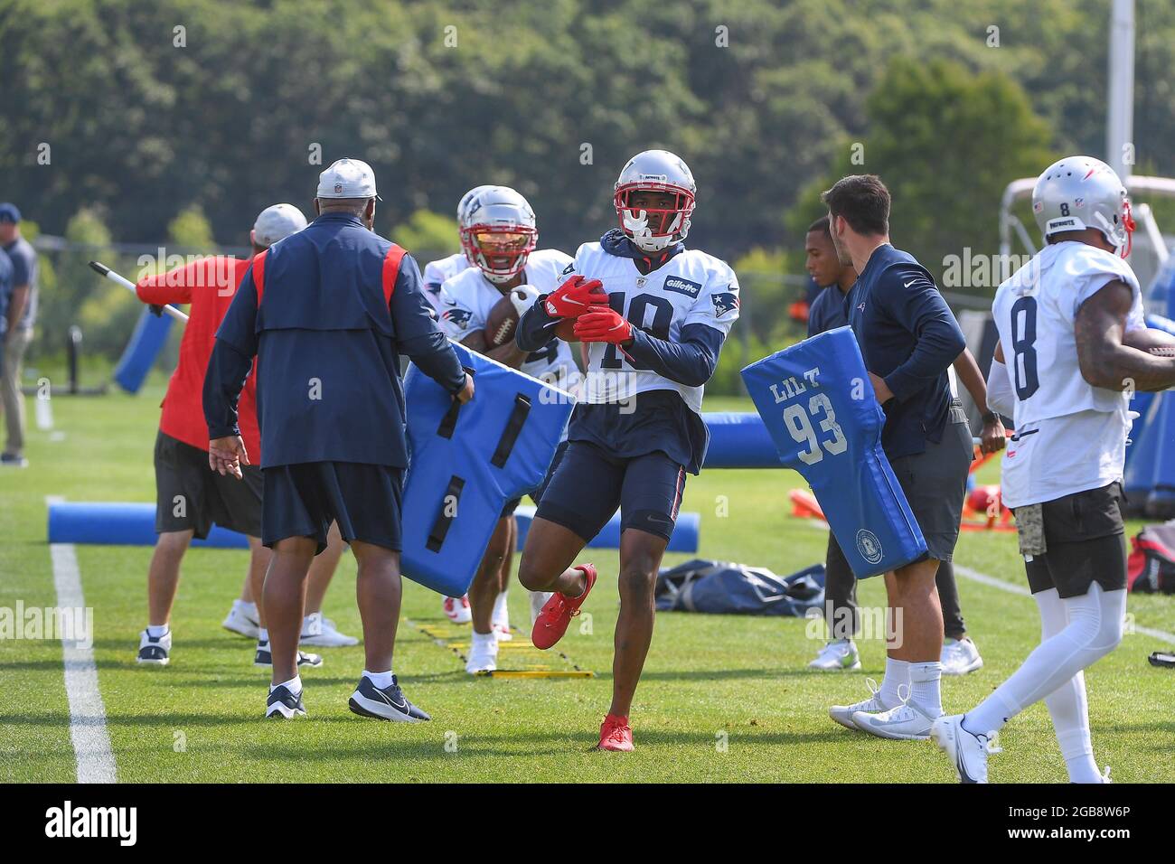 Monday, August 2, 2021: New England Patriots wide receiver Isaiah Zuber ...