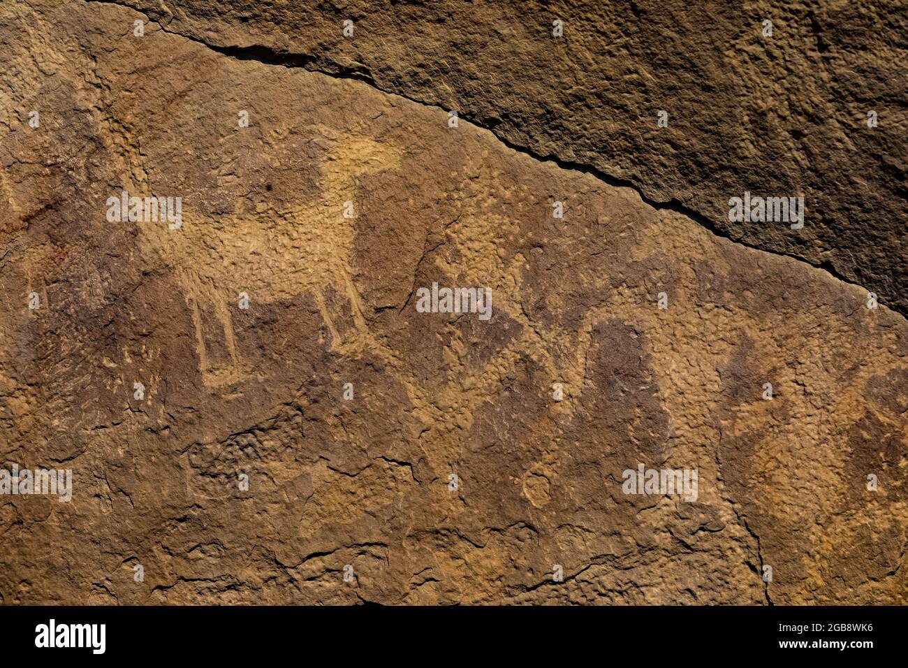 Swelter Shelter petroglyphs created by the Fremont People in Dinosaur ...