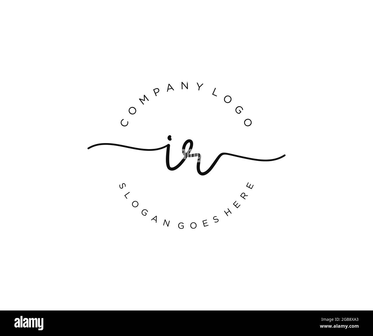 Monogram ir logo hi-res stock photography and images - Alamy