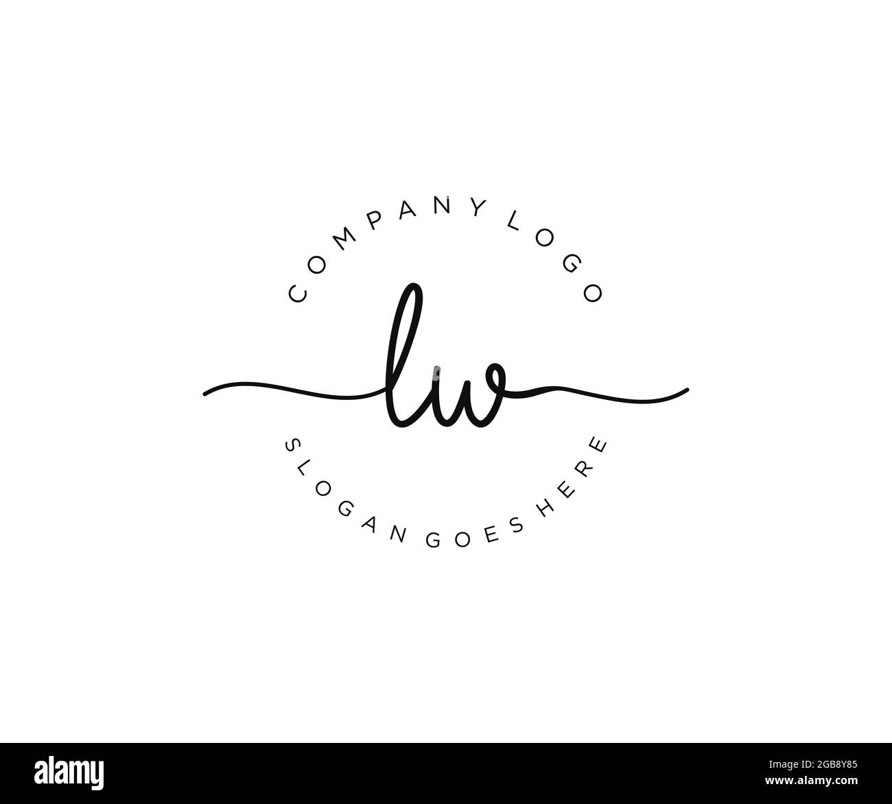 LW Feminine logo beauty monogram and elegant logo design, handwriting ...