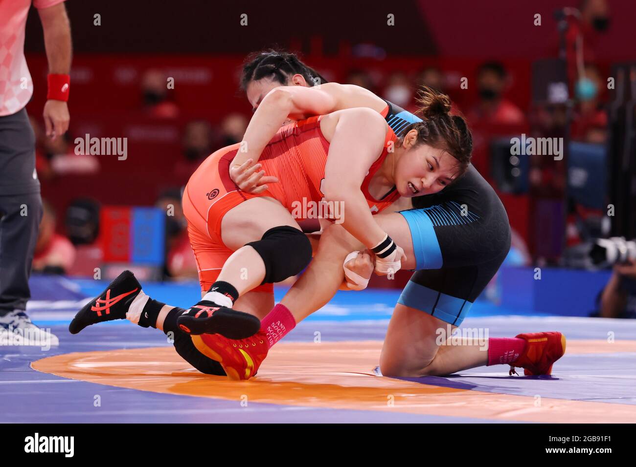 Tokyo, Japan. 3rd Aug, 2021. Sara Dosho (JPN) Wrestling : Women's ...