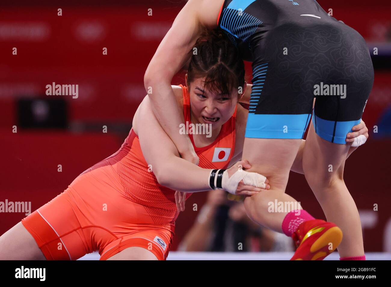Tokyo, Japan. 3rd Aug, 2021. Sara Dosho (JPN) Wrestling : Women's ...