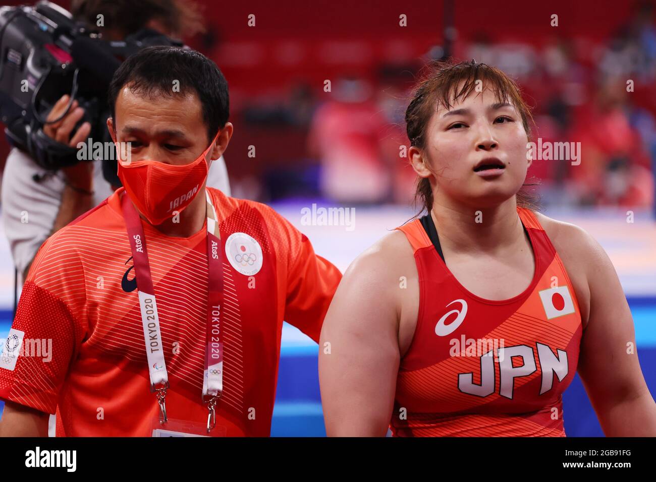 Tokyo, Japan. 3rd Aug, 2021. Sara Dosho (JPN) Wrestling : Women's ...