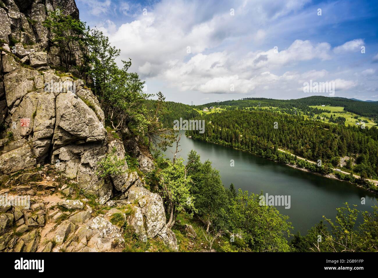 Lac Blanc, near Orbey, Departement Haut-Rhin, Grand Est Region, Vosges ...