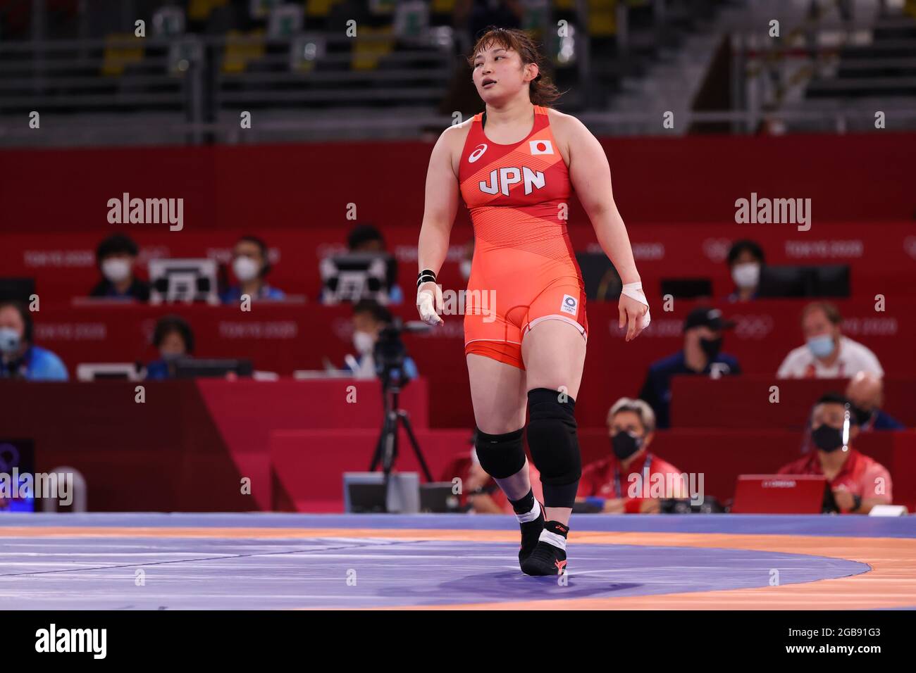 Tokyo, Japan. 3rd Aug, 2021. Sara Dosho (JPN) Wrestling : Women's ...