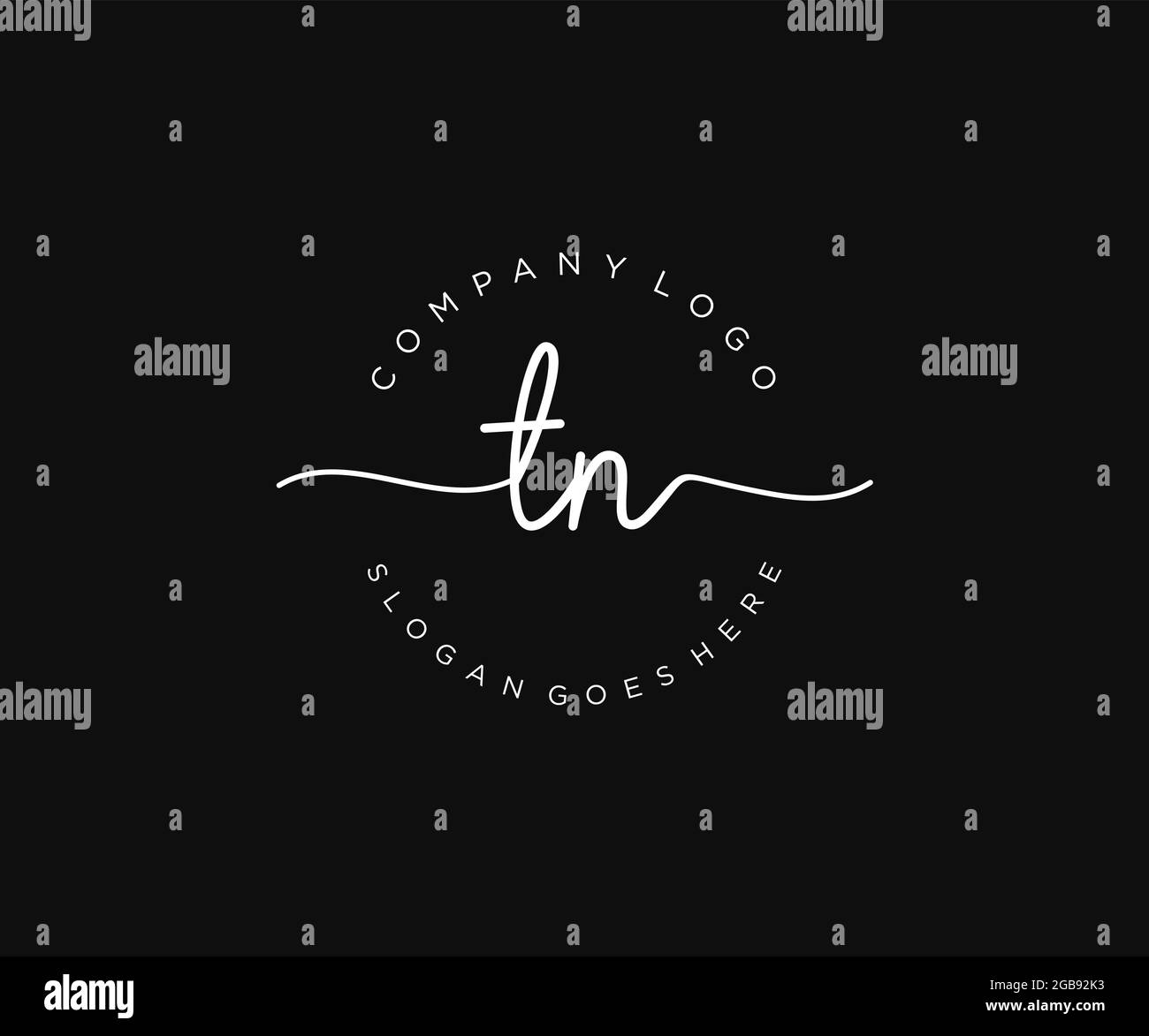 TN Feminine logo beauty monogram and elegant logo design, handwriting ... TN Feminine logo beauty monogram and elegant logo design, handwriting ...