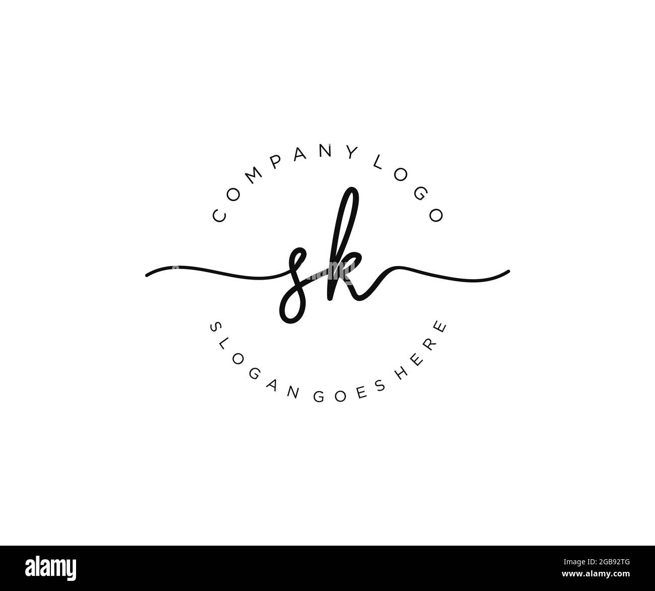 Sk signature Stock Vector Images - Alamy
