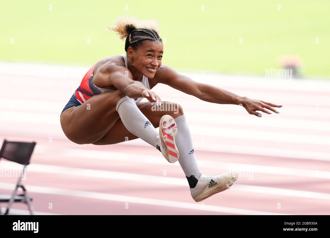 Great Britain's Jazmin Sawyers during the Women's Long Jump Final at ...