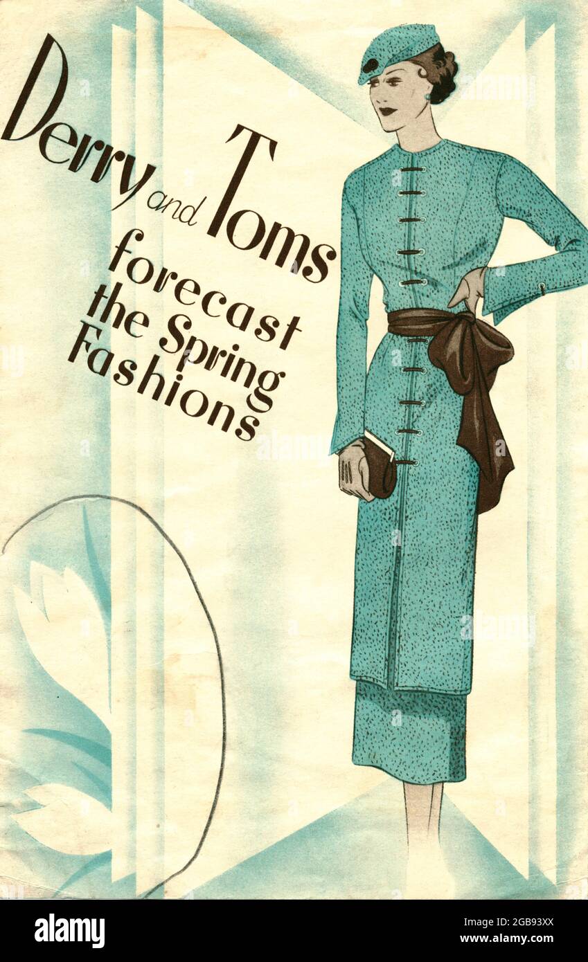 Tunic Suit circa Anania terrealis (1932), Historical advertising poster ...