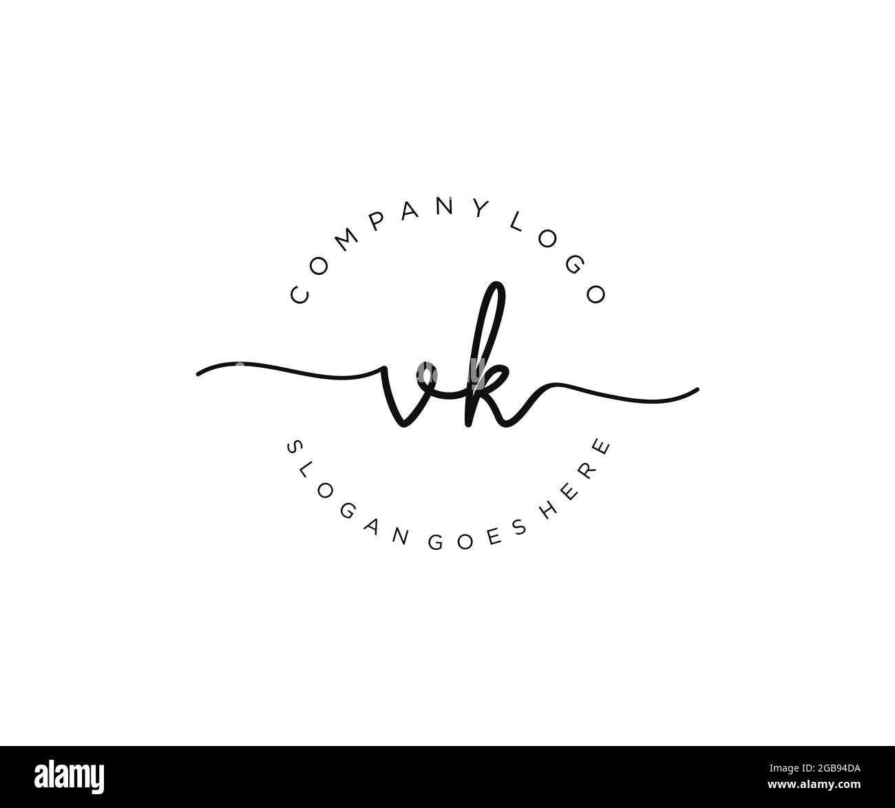 Vk signature Stock Vector Images - Alamy