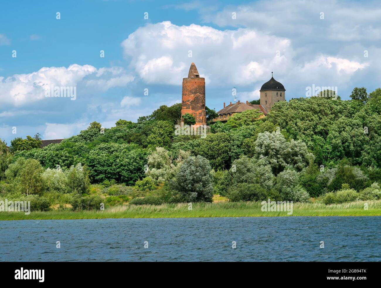 Red Tower Pouch, built in the 13th century, Great Goitzsche Lake ...