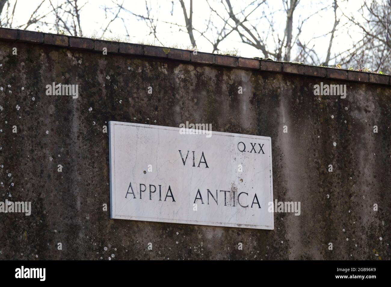Via appia antica sign hi-res stock photography and images - Alamy