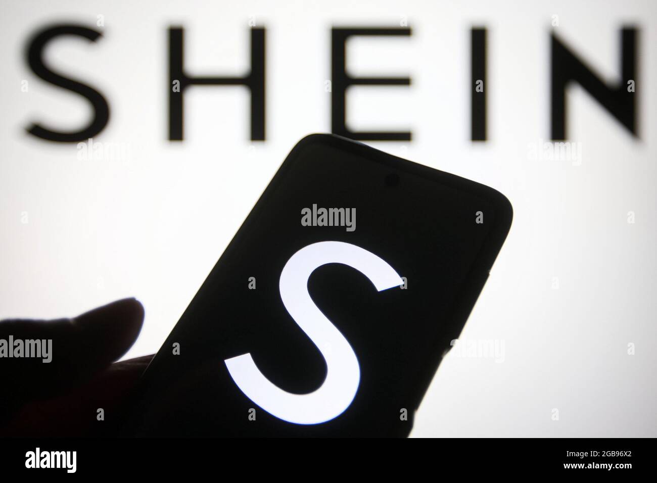 Ukraine. 02nd Sep, 2021. In this photo illustration a Shein logo of a ...