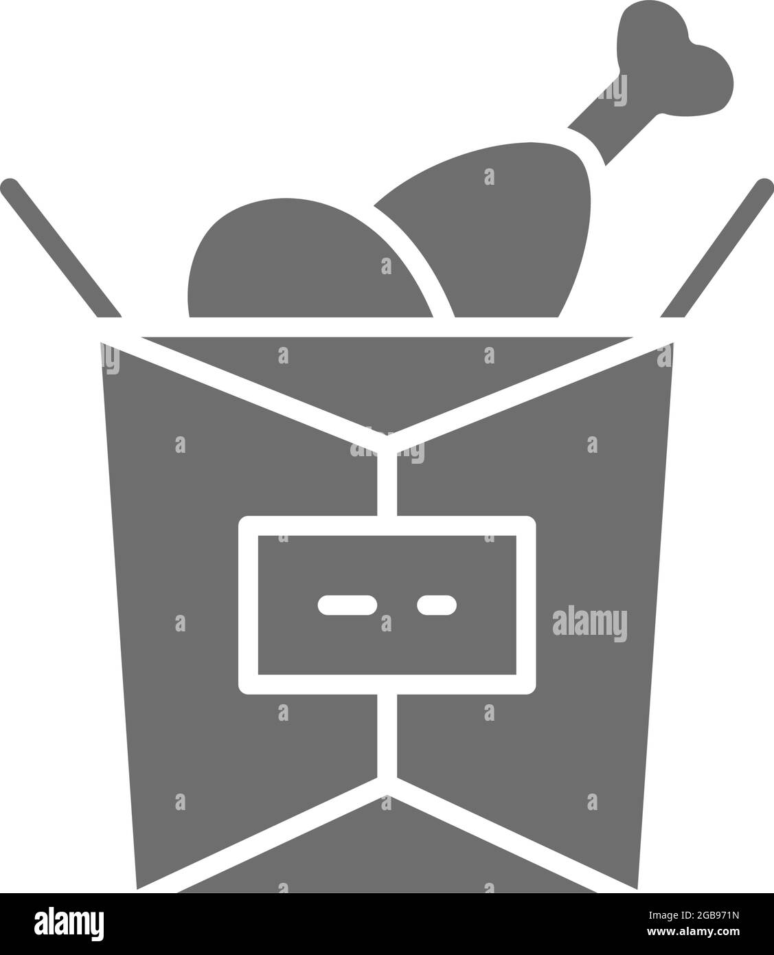 Takeaway chicken box Stock Vector Images - Alamy