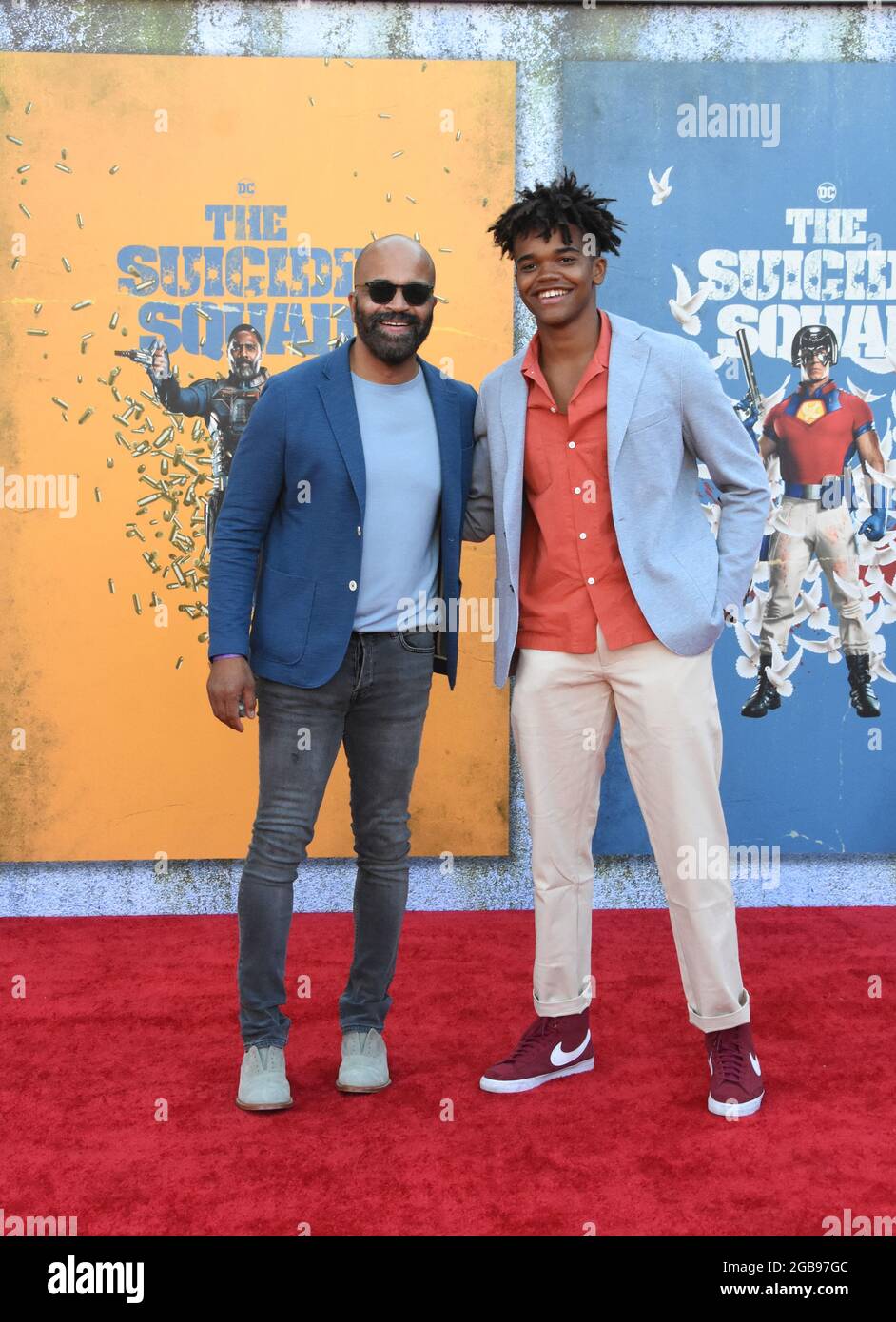 Los Angeles, California, USA 2nd August 2021 Actor Jeffrey Wright and son Elijah Wright attend ...