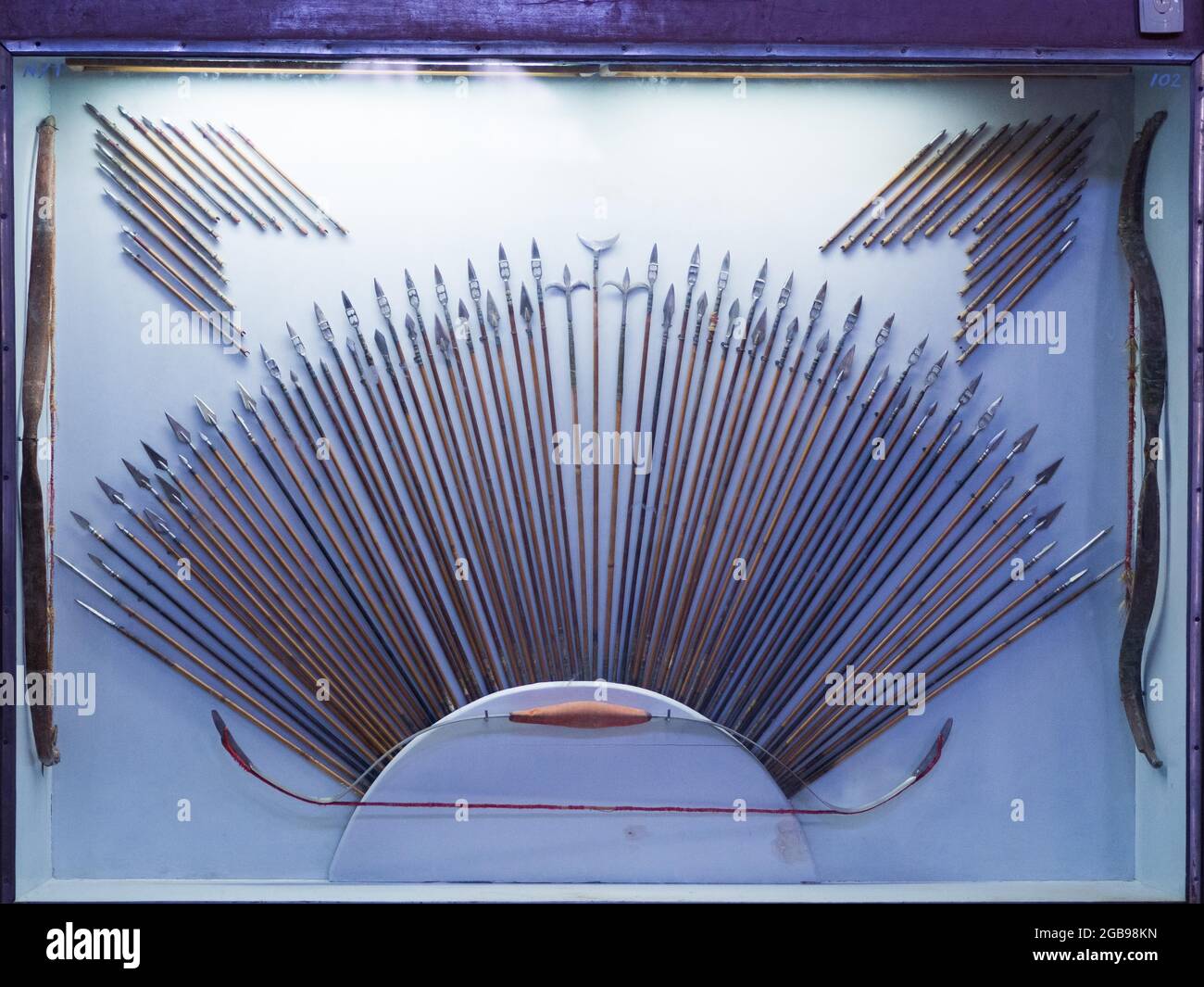 Weapons collection, bow and arrow, museum, Junagarh Fort, Rajasthan ...