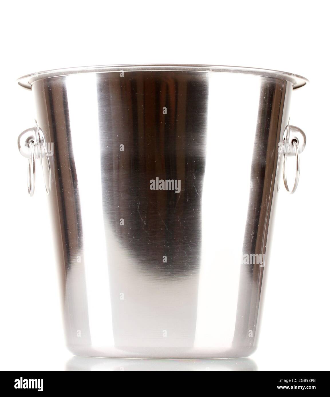 empty bucket for champagne bottle isolated on a white Stock Photo - Alamy