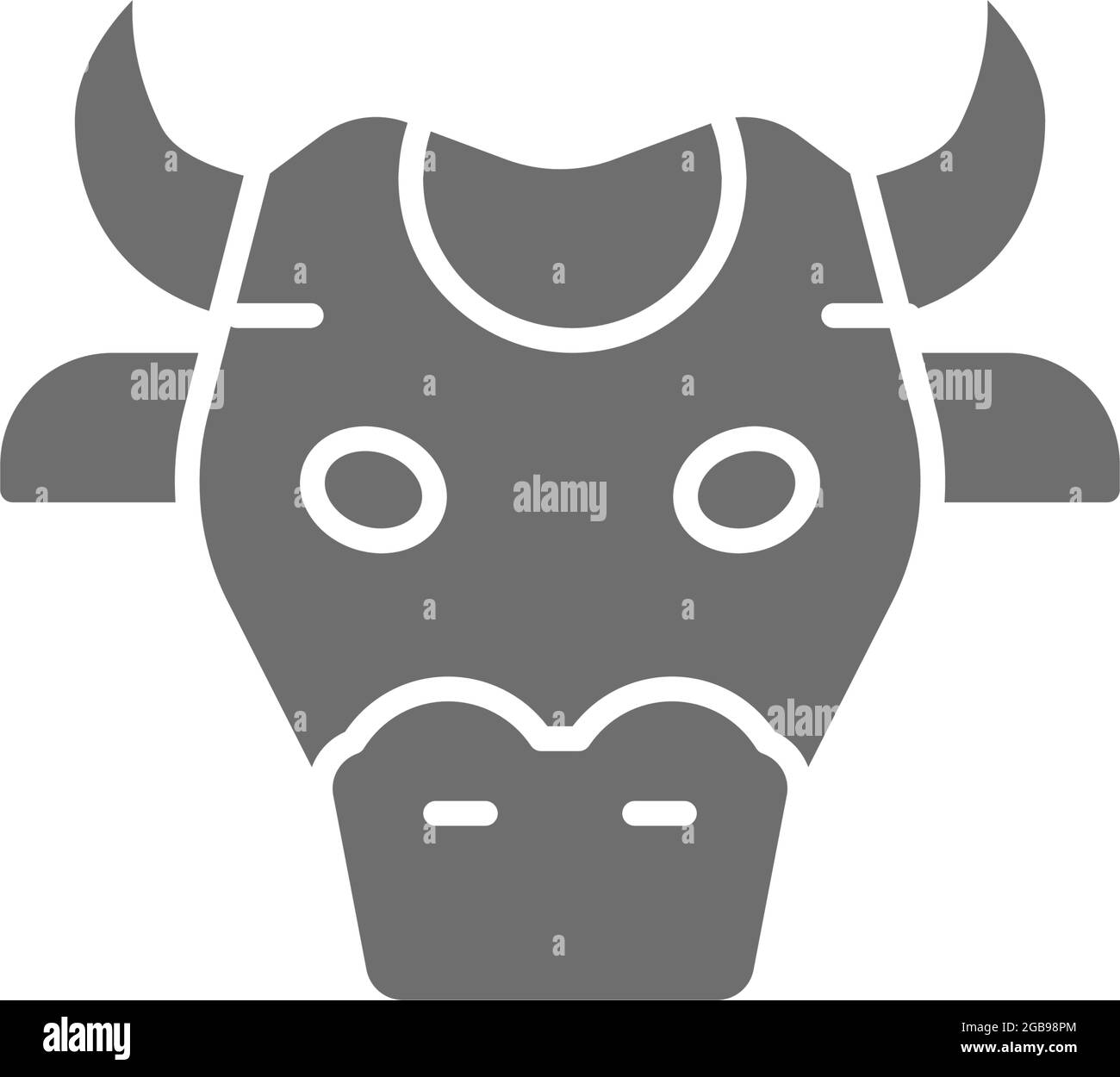 Grey cow head Cut Out Stock Images & Pictures - Alamy