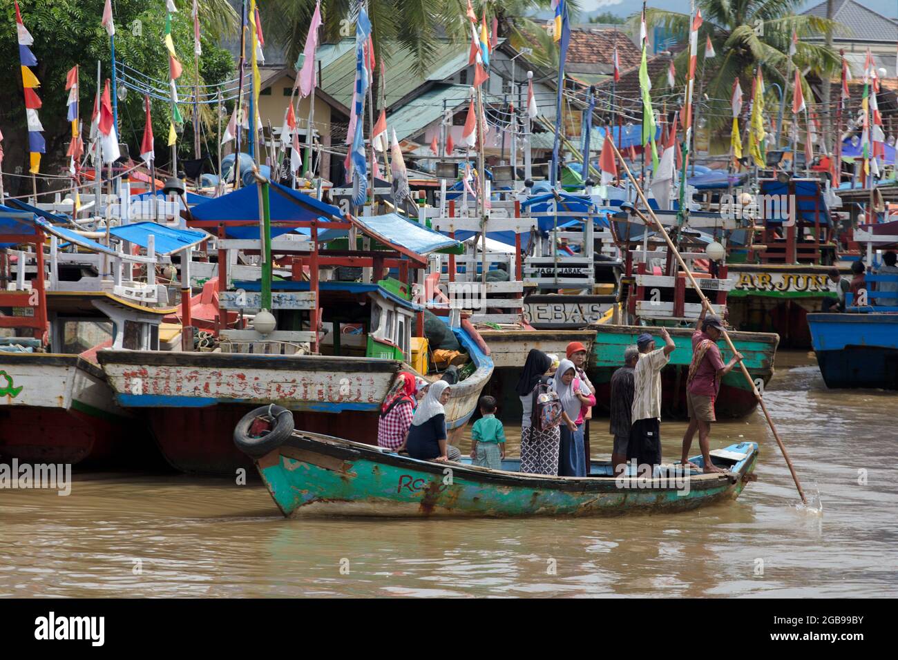 Traditional fisherman at West Java of Indonesia Stock Photo - Alamy