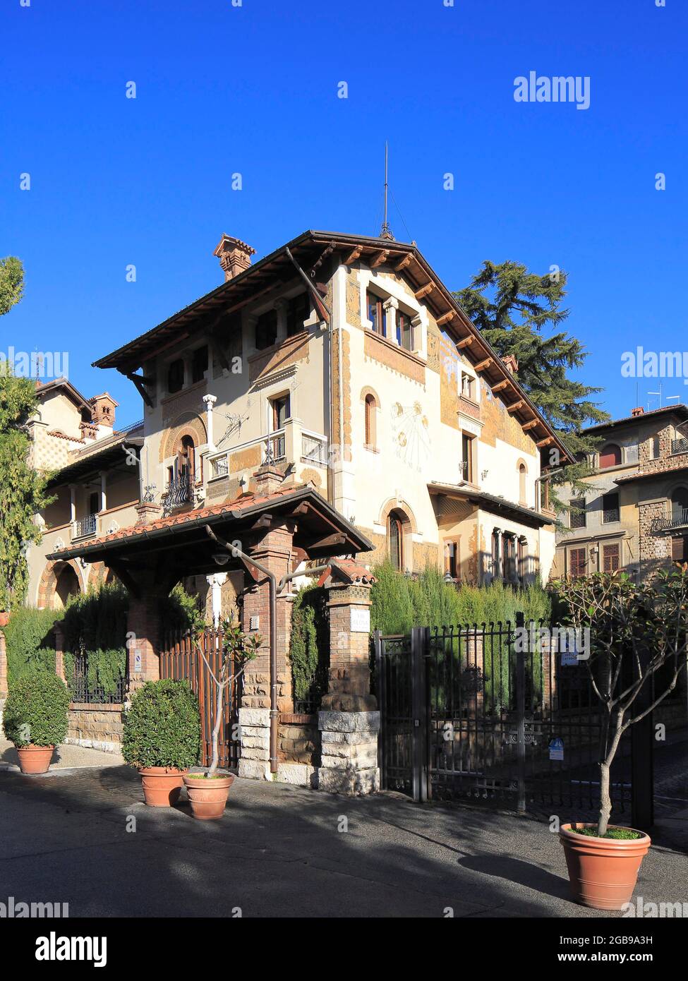 Villino delle Fate Villa of the Fairies in the Quartiere Coppede ...