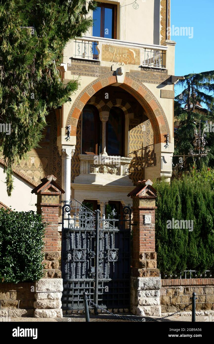 Villino delle Fate Villa of the Fairies in the Quartiere Coppede ...