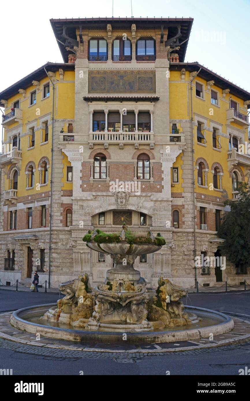 Palazzo del Ragno Spider Palace in Piazza Mincio Mincio Square in ...