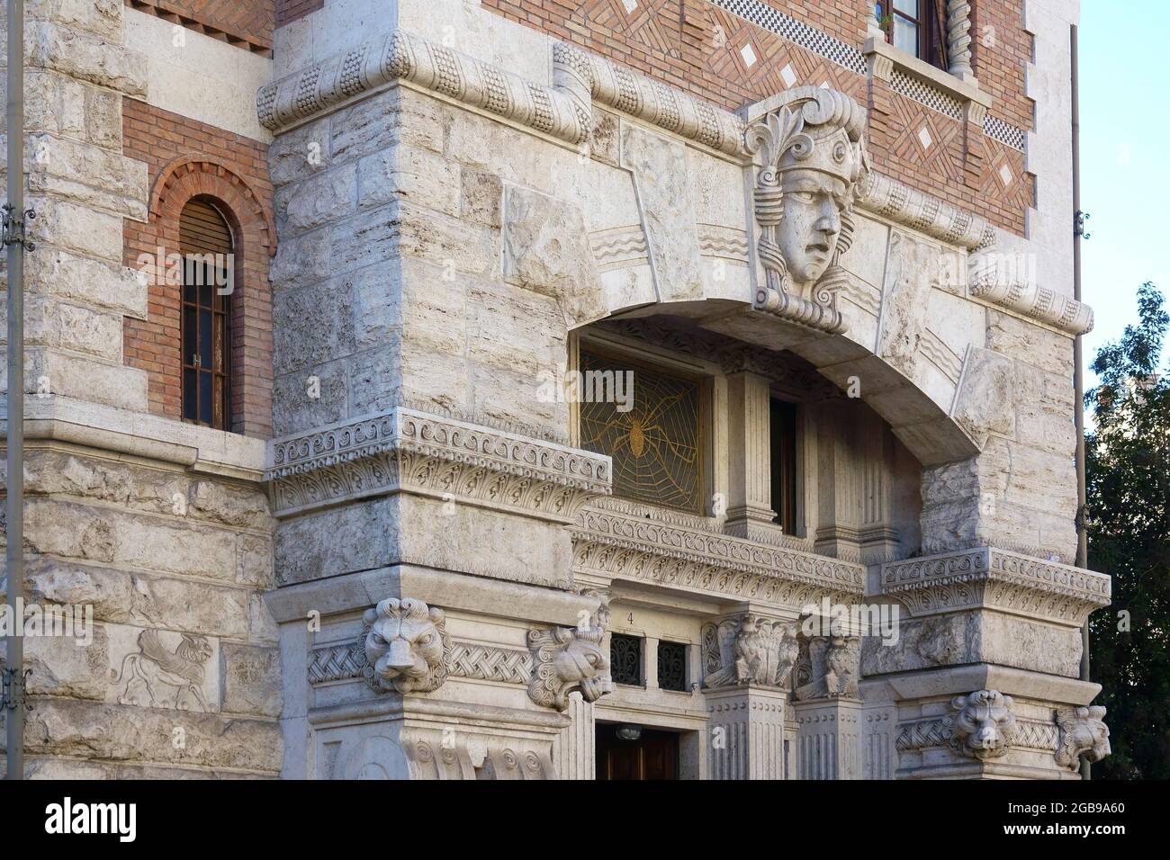 Palazzo del Ragno Spider Palace in Piazza Mincio Mincio Square in ...