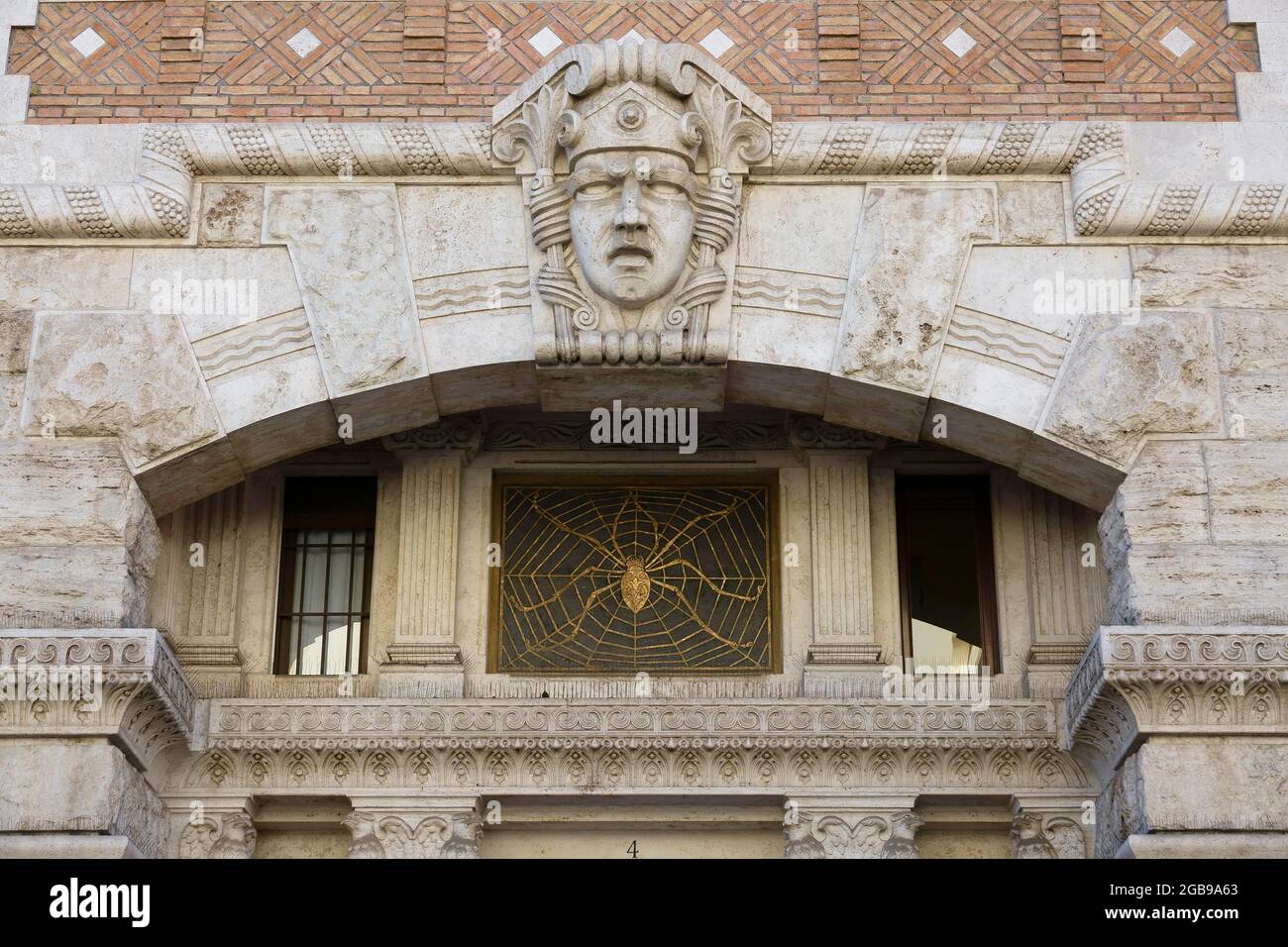 Palazzo del Ragno Spider Palace in Piazza Mincio Mincio Square in ...