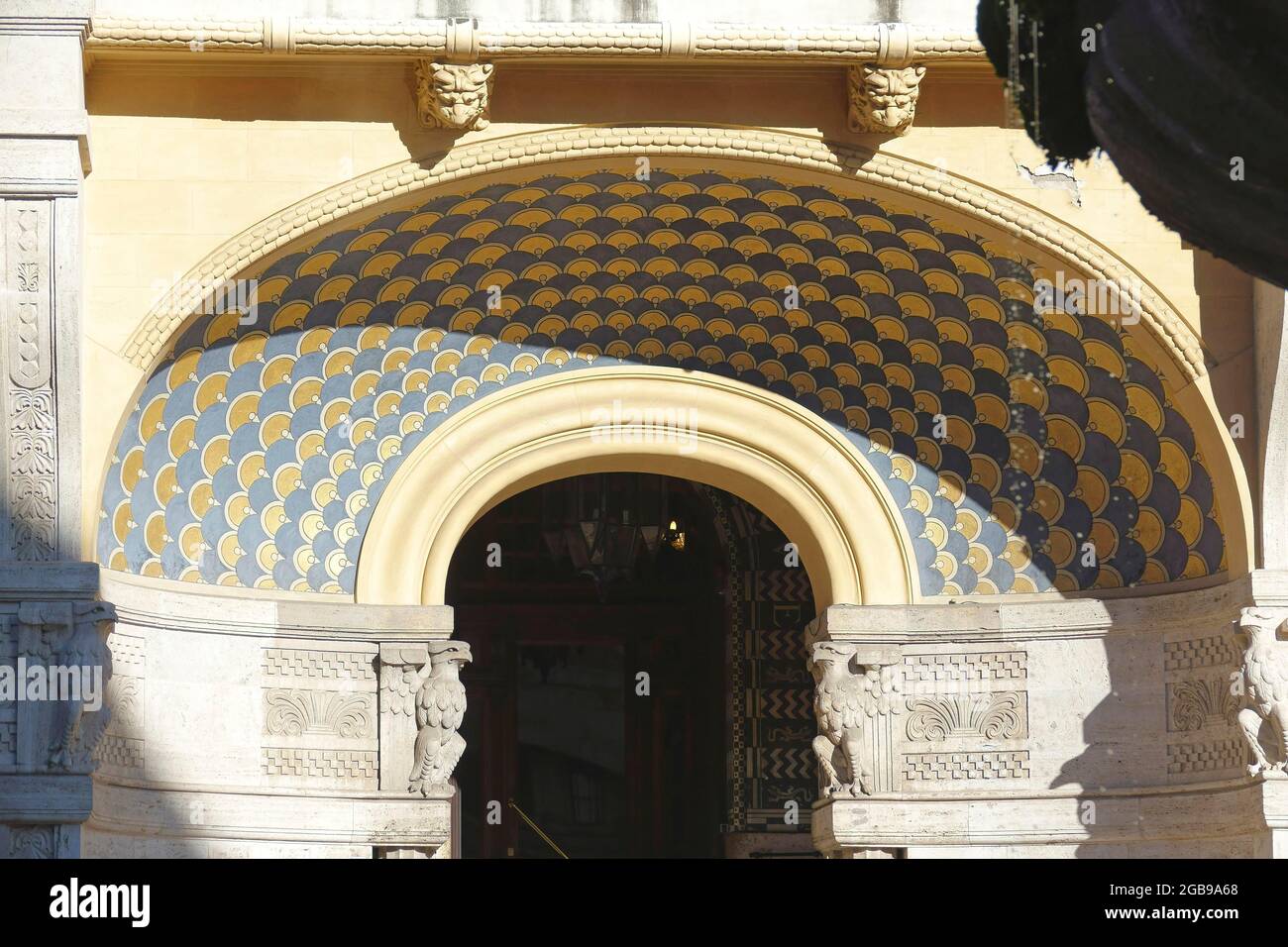 Palazzo in Piazza Mincio Mincio Square in the Quartiere Coppede ...