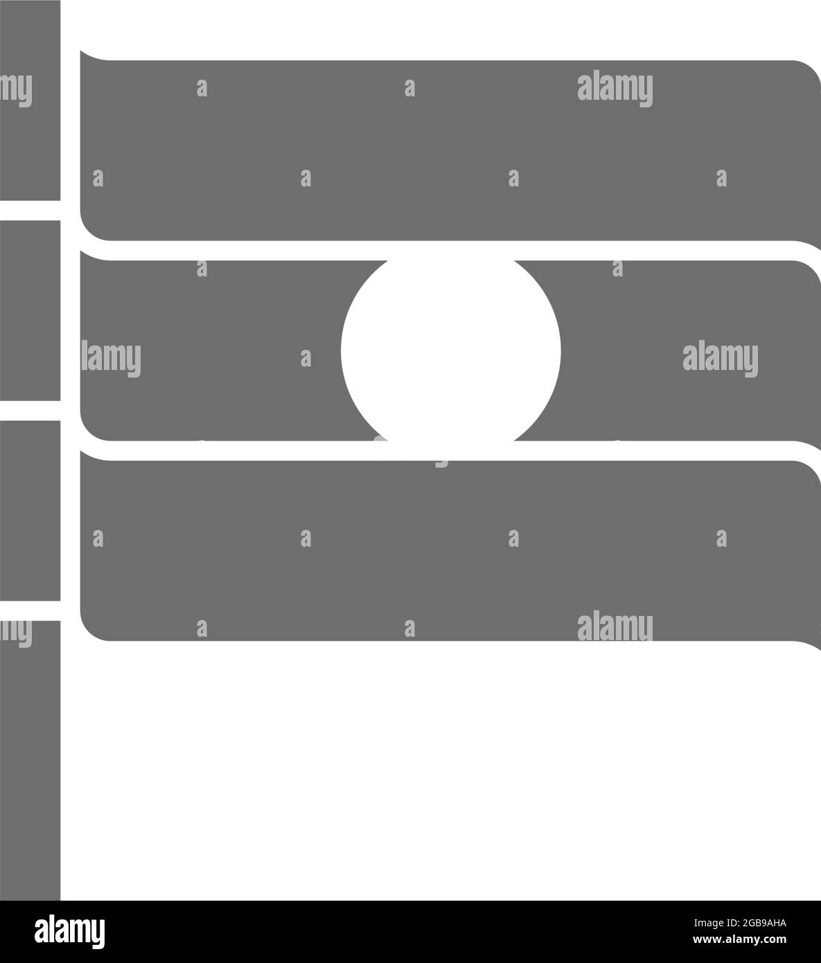 Flag of India grey icon. Isolated on white background Stock Vector ...