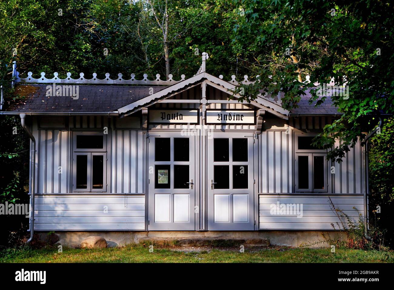 Air house on the former Jungborn estate, wooden hut, Jungborn health ...