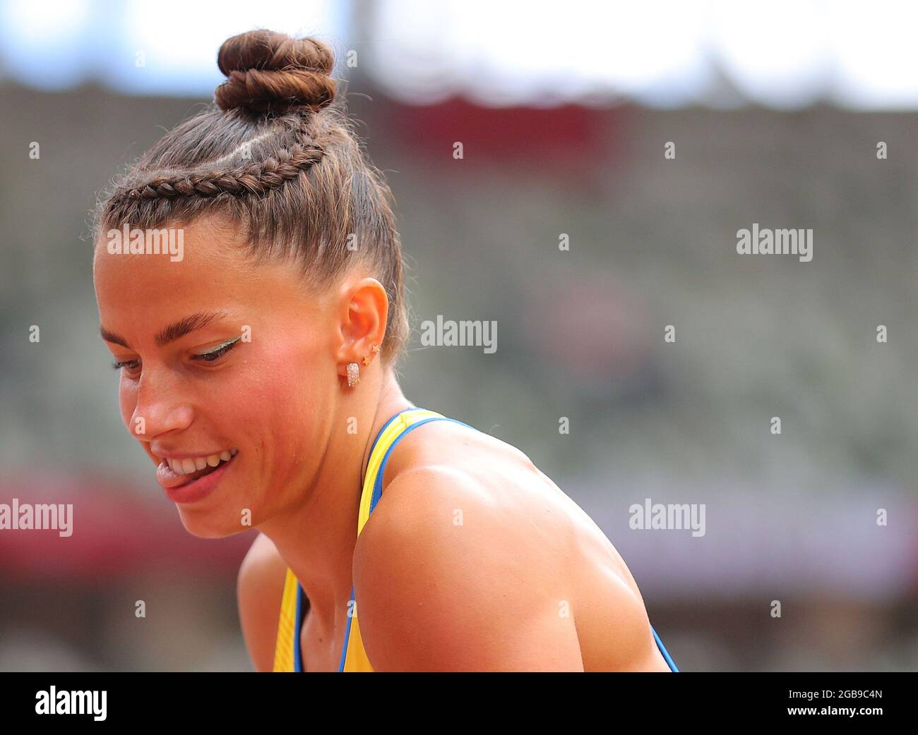 Tokyo, Japan. 3rd Aug, 2021. Maryna Bekh-Romanchuk of Ukraine reacts ...