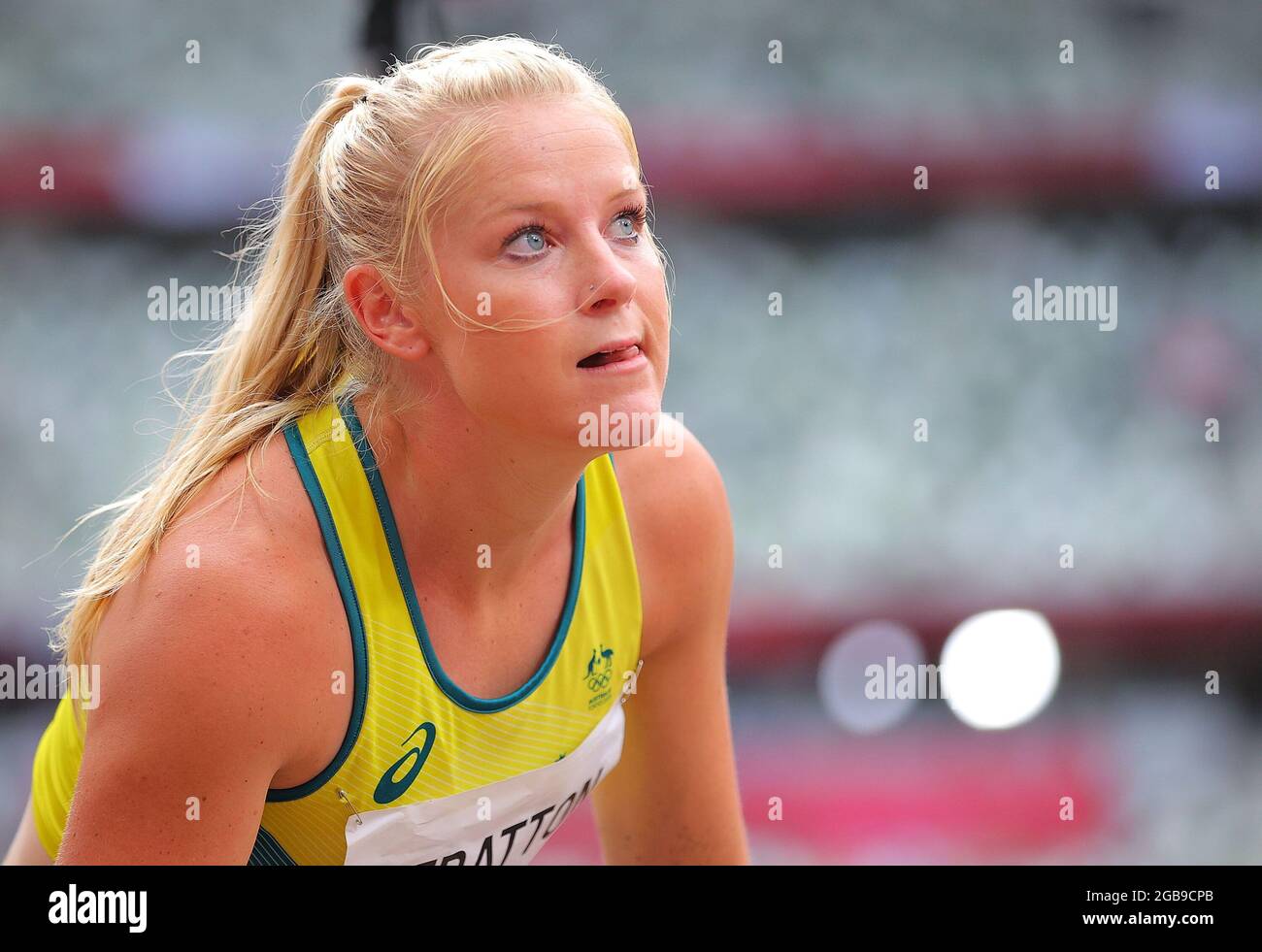 Tokyo, Japan. 3rd Aug, 2021. Brooke Stratton of Australia reacts during ...