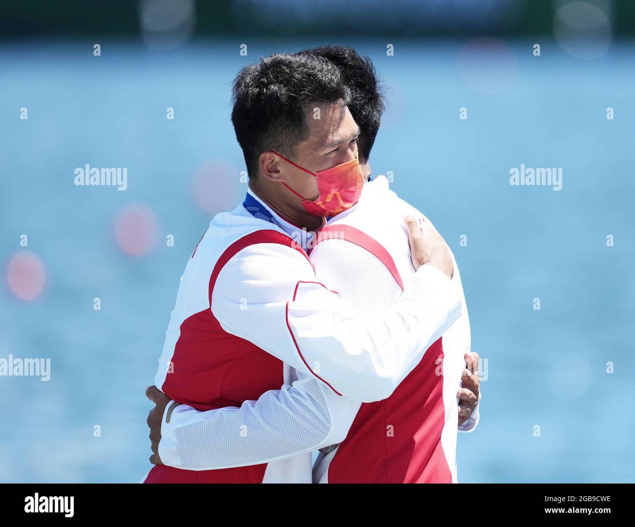 Tokyo, Japan. 3rd Aug, 2021. Liu Hao (L) and Zheng Pengfei of China ...