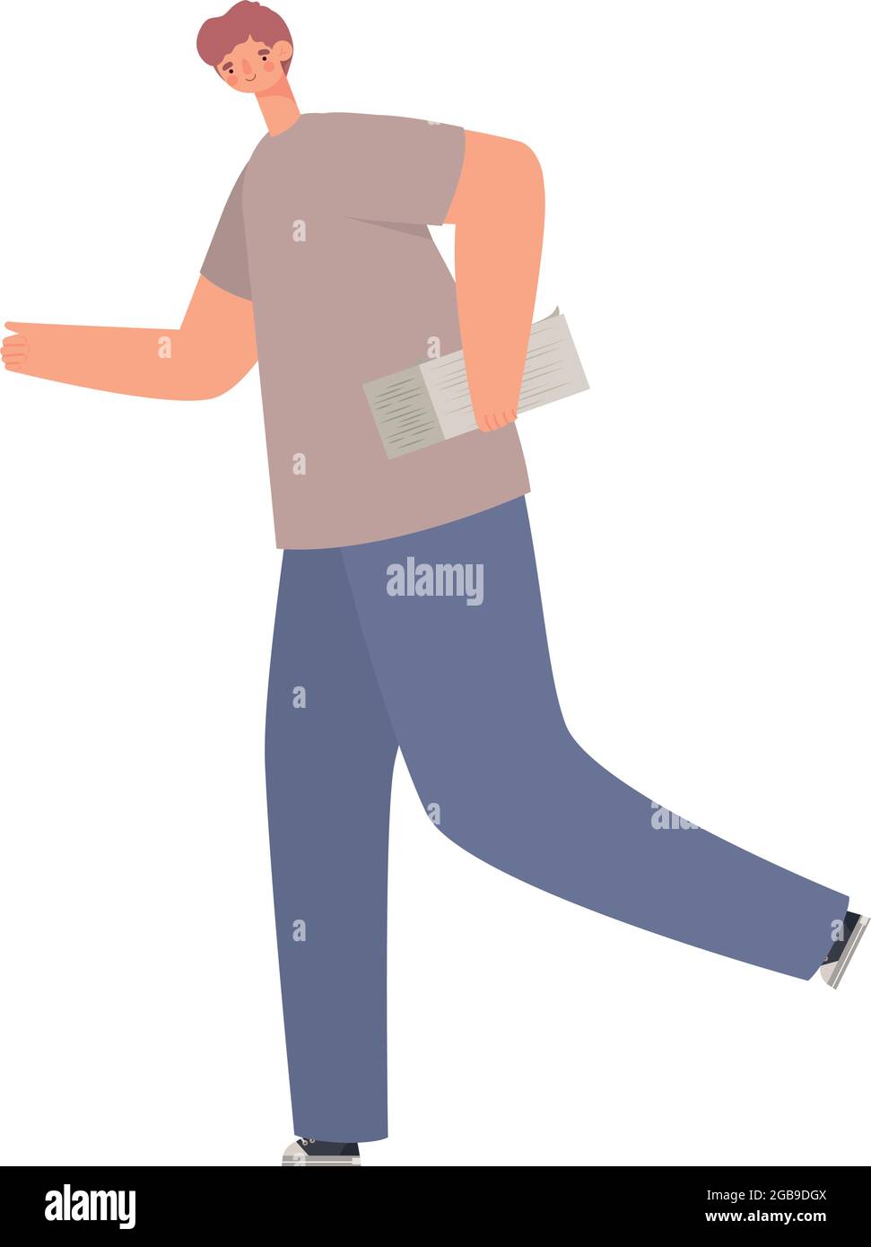 man carrying files Stock Vector Image & Art - Alamy