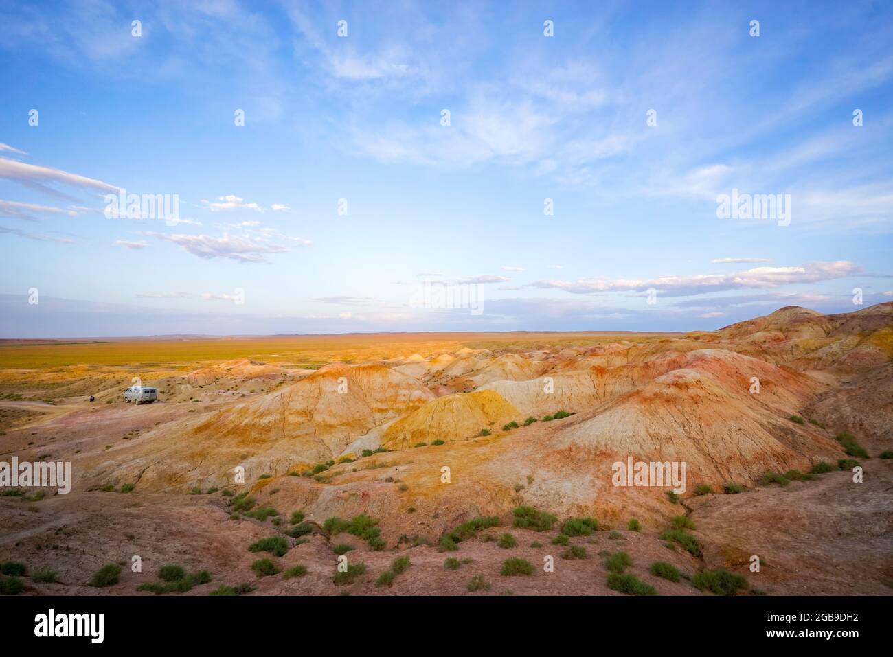 Nice rainbow mountain view in Mongolia Stock Photo - Alamy